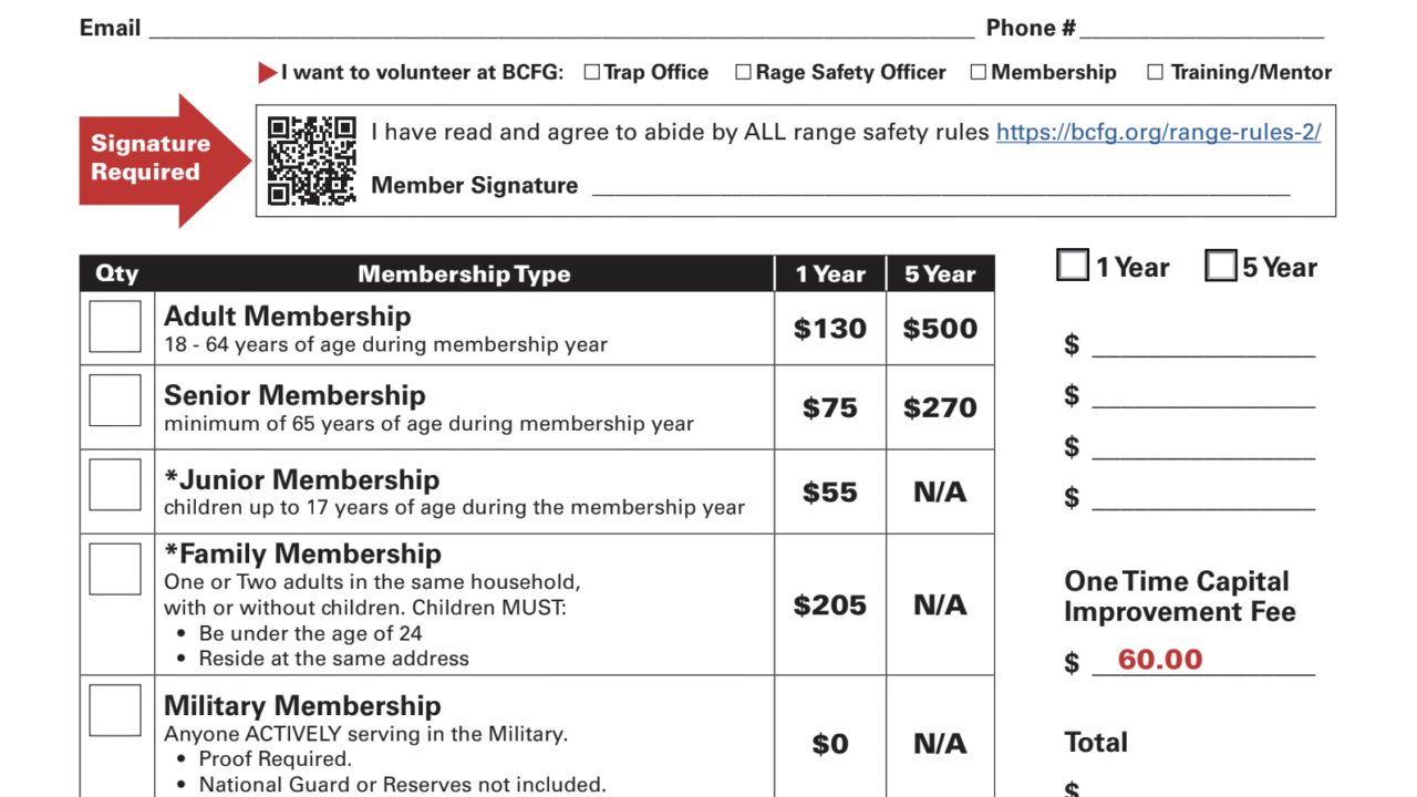 Membership Renewals 24 - Bucks County Fish and Game Sportsman Association